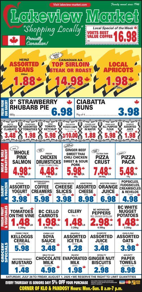 Weekly Specials - Lakeview Market